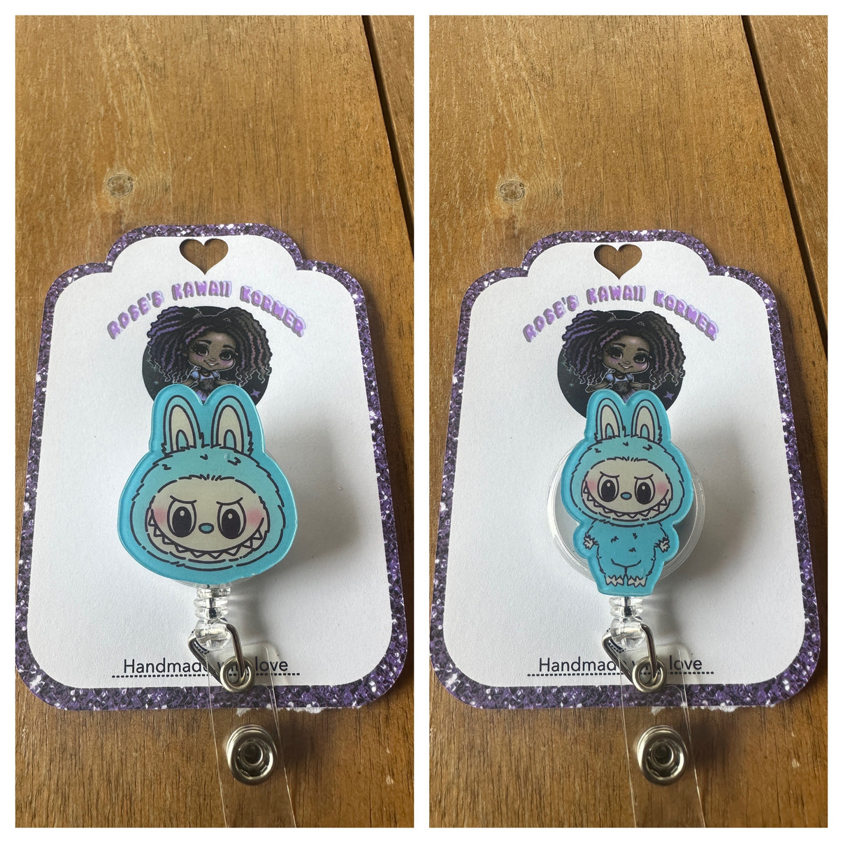 Labubu Badge Reel ID Holder – Rose's Kawaii Korner